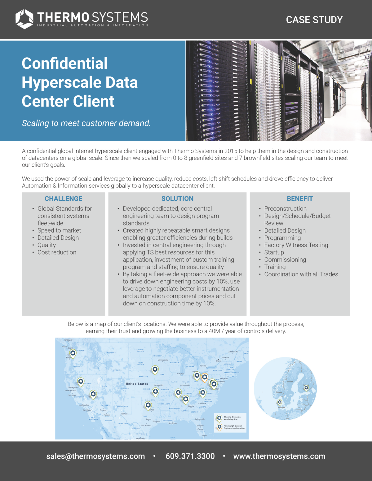 Confidential Hyperscale Data Center Client - Thermo Systems